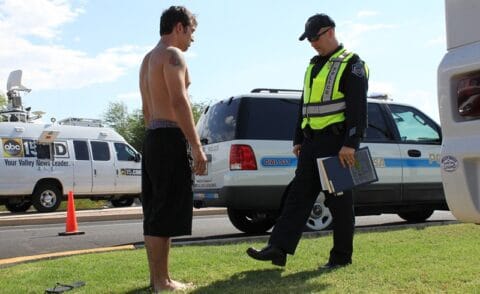Horizontal Gaze Nystagmus Test In DUI Field Sobriety